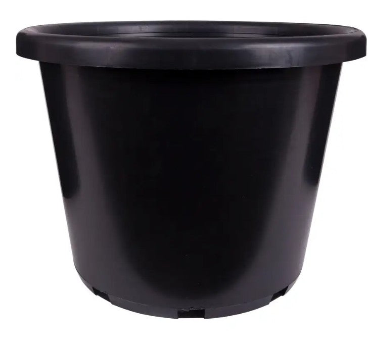 Black Plastic Growers Pot 400mm – JoJo's Greens
